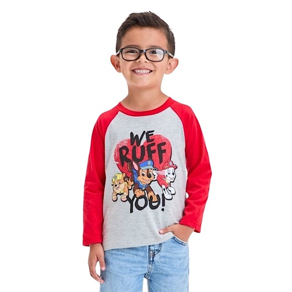 Shirts & Tops | Toddler Paw Patrol We Ruff You Long Sleeve Tshirt ...